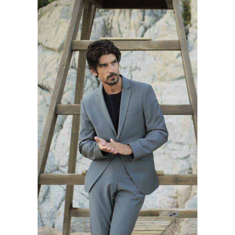 Grey Stretch Suit | Worlds Most Comfortable Suits For Men On The Go ...